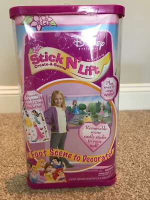 Disney Princesses Stick N Lift Create a Scene Removeable Wall Stickers ...