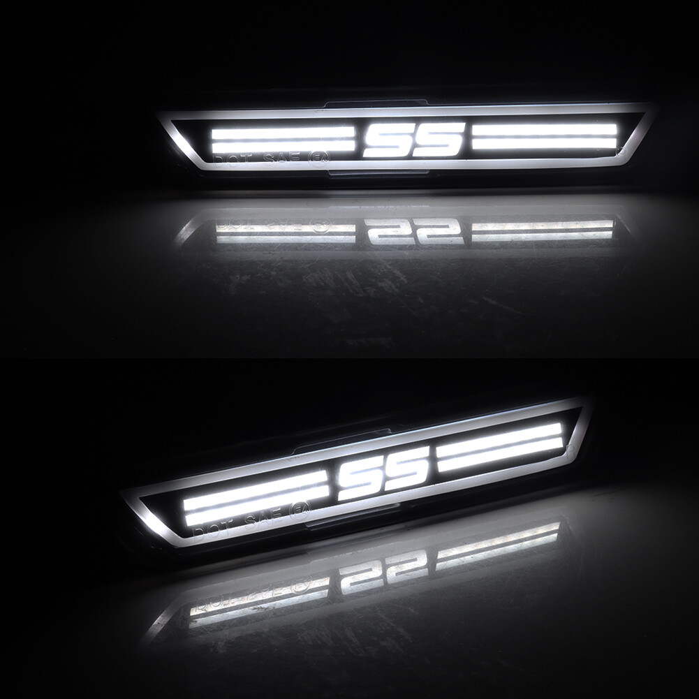 2X Rear Side Marker Light SS Design White LED Lamps For 2010-15 ...