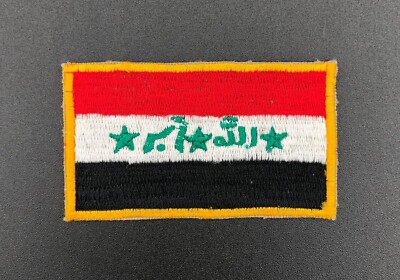 Iraqi Flag Military Shoulder Patch Theatre Made Patch OIF OEF | eBay