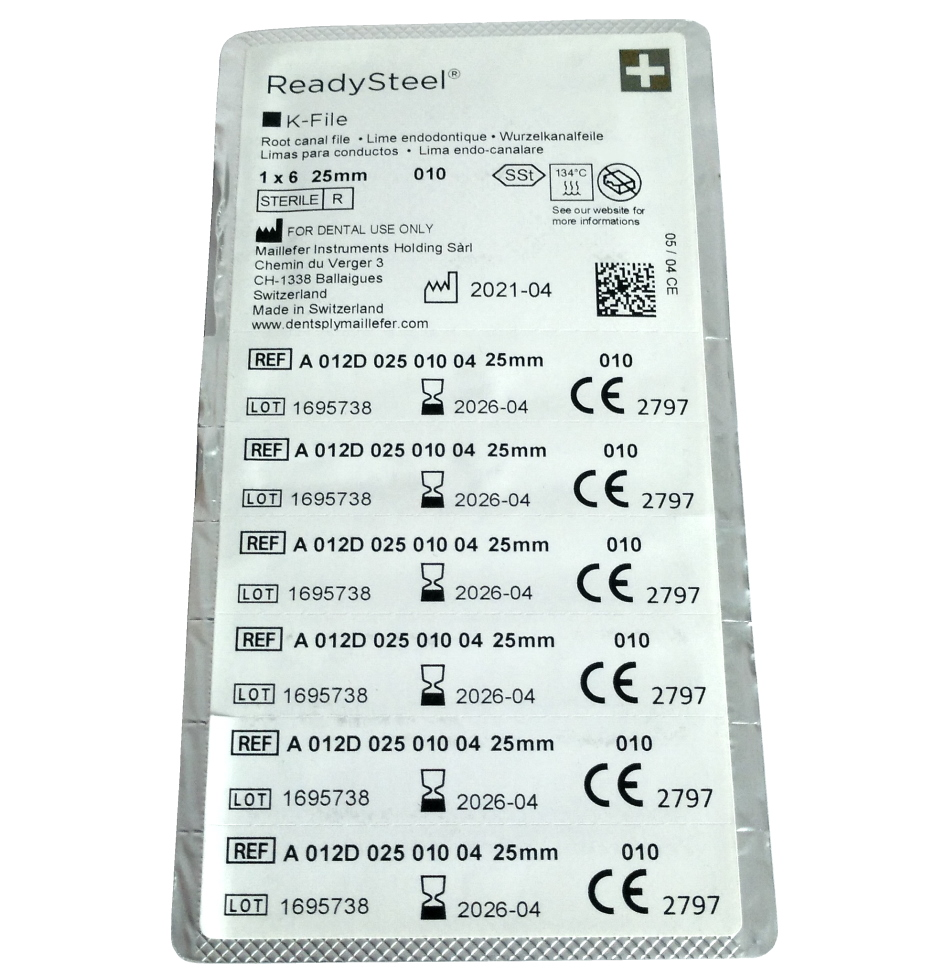 Machinist File Set Dentsply Maillefer K-Flexofile Highly Flexible ...