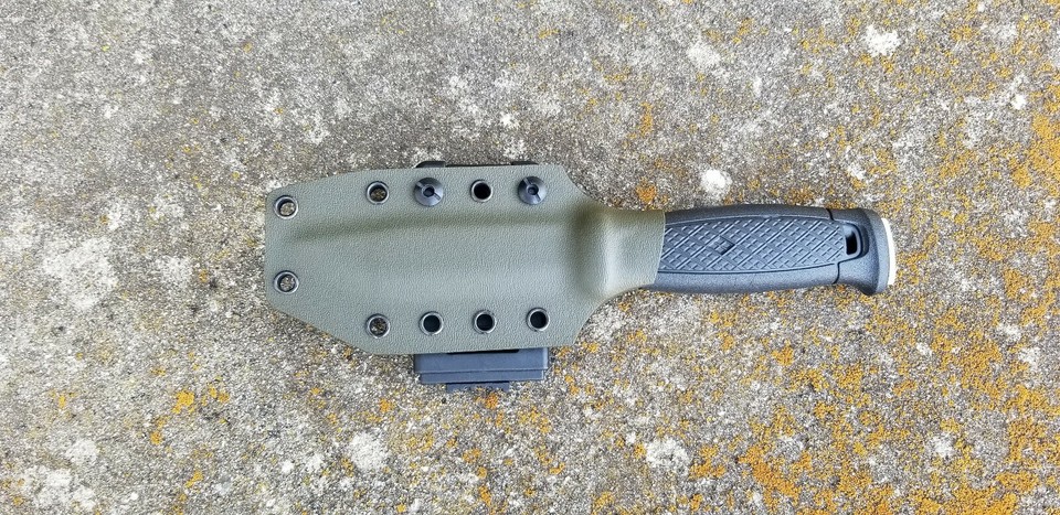 Mora Garberg Kydex Sheath, Pancake style, w/ Dots style BELT CLIP, (OD ...