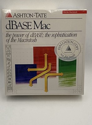 New Vintage Mac Apple Software dBase Mac Ashton Tate Sealed Database | eBay