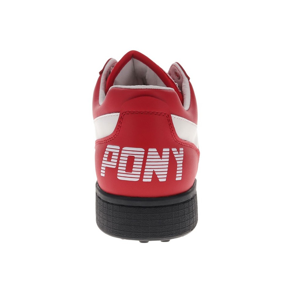 PONY Mens Astro Classic Genuine Leather Premium Lace Up Athletic ...
