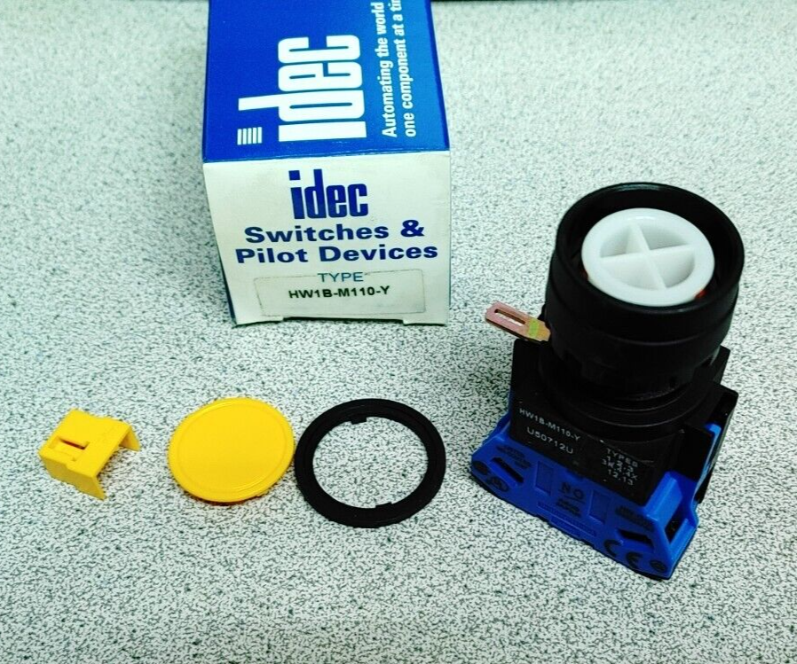 IDEC HW1B-M110-Y YELLOW PUSH BUTTON NEW!! QUANTITY!! WOW!! | eBay