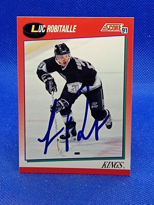 AUTOGRAPH AUTO Luc Robitaille 1991-92 Score #3 | eBay