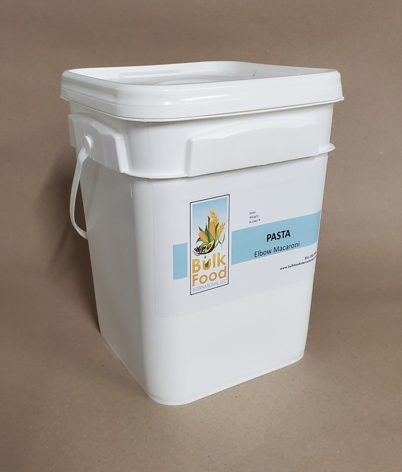 BULK Pasta, Elbo Macaroni-4 Gallons-Emergency Long-Term Storage-18#-256 ...