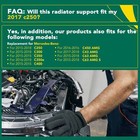 Radiator Support Assembly for Mercedes-Benz W205 C350 C450 AMG C250 ...