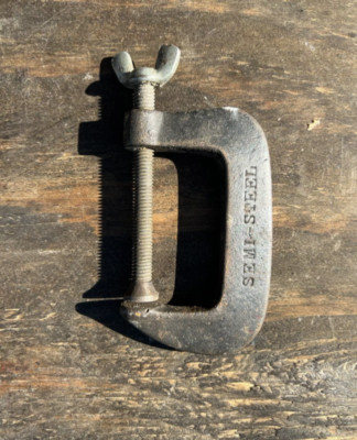 VINTAGE 3” SEMI STEEL C CLAMP TOOL MADE IN USA | eBay