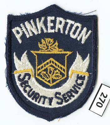Dealer Dave Patches VINTAGE PINKERTON SECURITY SERVICE CUT EDGE, GAUZE ...