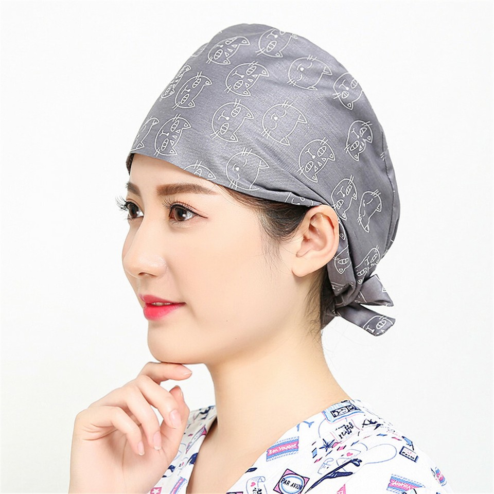 Medical Cap Doctor Surgical Hat Work Scrub Clean Nurse Head Cover ...