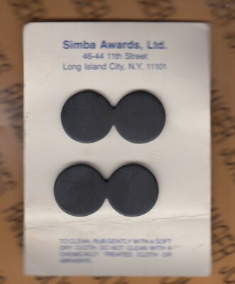 ROTC JROTC CADET 1LT First Lieutenant 2 dots BLACK rank badge set c/b ...