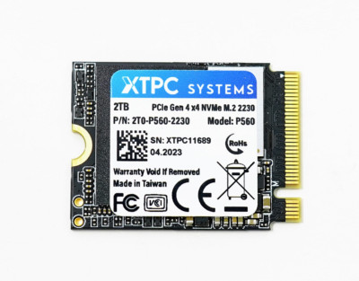 XTPC Systems P560 Series M.2 2230 NVMe PCIe Gen4x4 SSD - 3 Year ...
