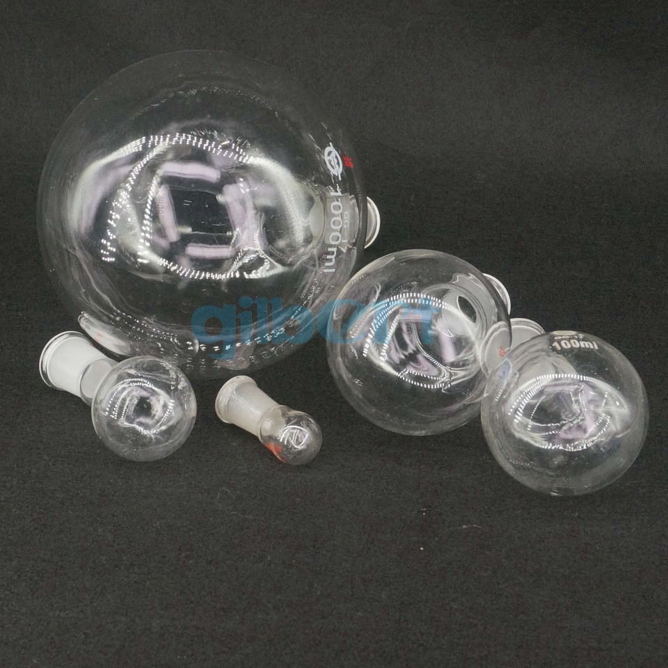 5-5000ml Quickfit Multiple Joint Lab Glass Flask Round Bottom Single ...