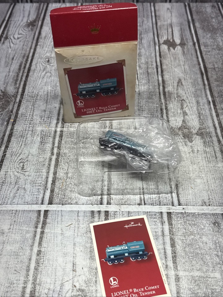 Hallmark Ornament Blue Comet 400T Oil Tender Lionel Train | eBay