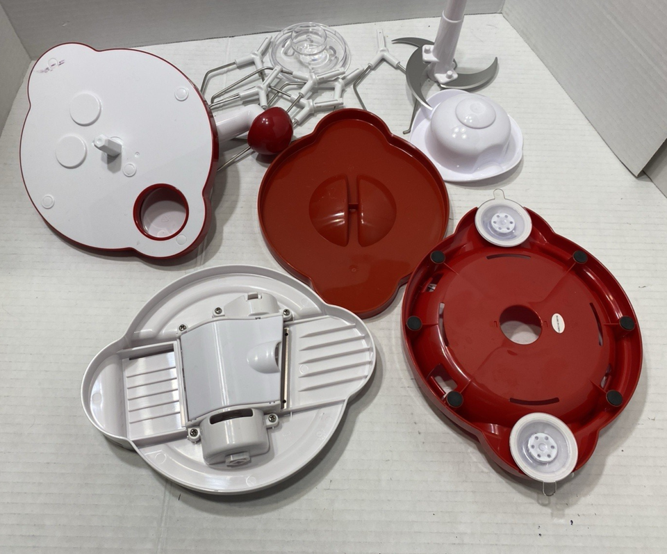 🆕 Genius 9 Piece Salad Mixer - Chopper - Slicer - Whip and More, Parts ...