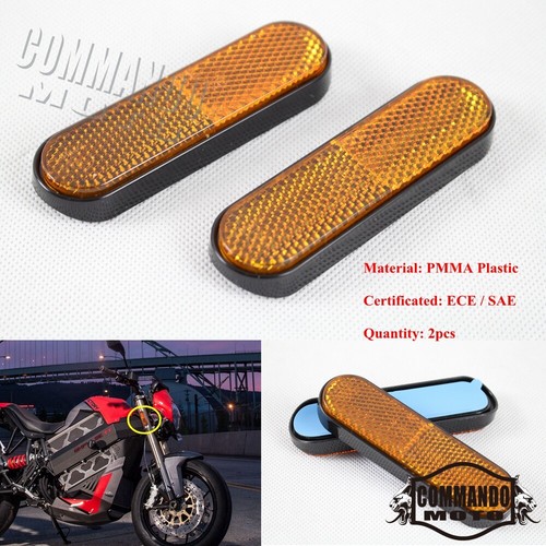 Motorcycle Plastic Front Fork Leg Reflector Reflective Sticker For ...