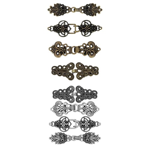 4x Sweater Clips Clip Fasteners Alloy Easy to Use Brooch Cloak Clasp ...
