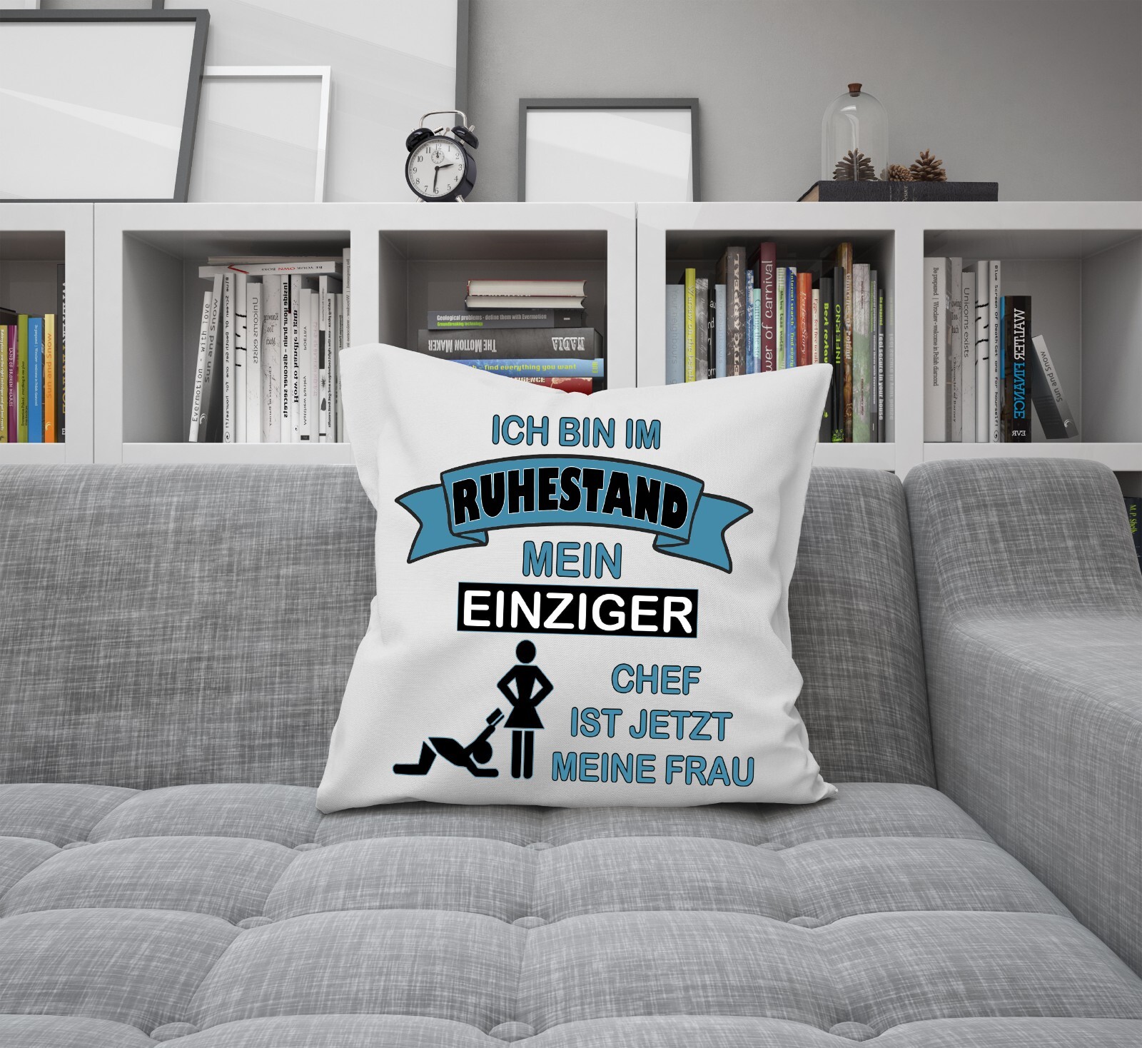 GESCHENKIDEE RUHESTAND, RENTE, RENTNER, LUSTIG BEDRUCKTES KISSEN ...