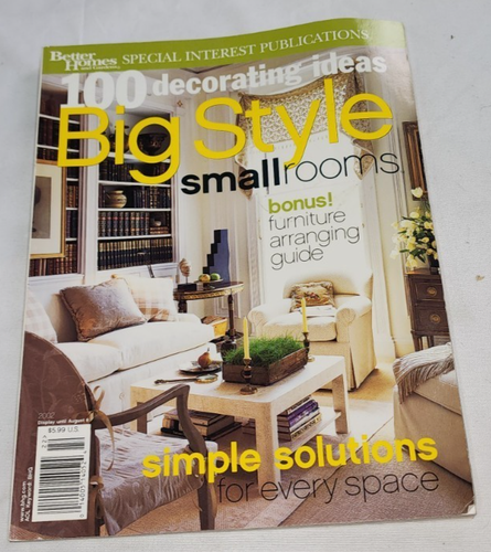 Better Homes and Garden 100 Decorating Ideas Big Style Small Rooms 2002 ...