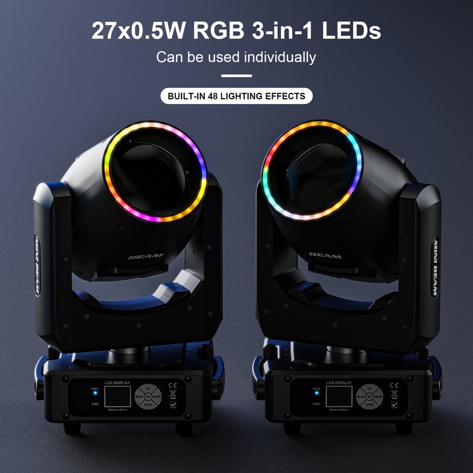 230W 48Prism LED Stage Lighting Gobo Moving Head DJ Disco Party DMX ...