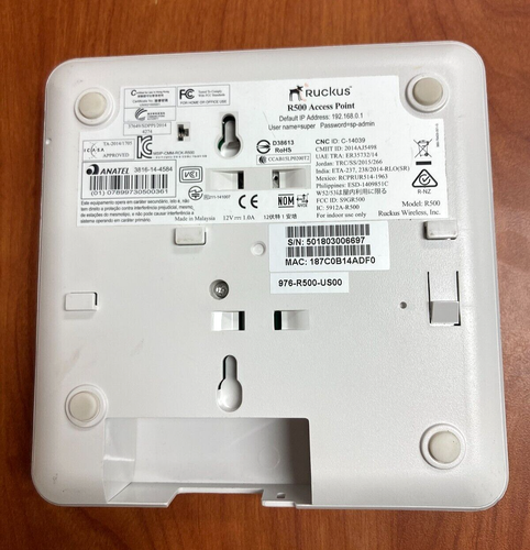 Ruckus 976-R500-US00 Wireless Access Point POE | eBay UK