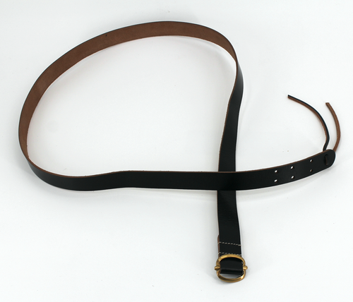 Black Leather Musket Sling with Brass Buckle for Flintlocks and ...