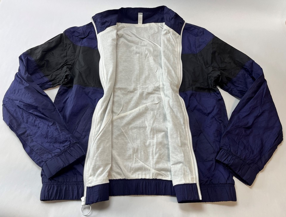 1985 Nylon Windbreaker Jacket 80's Style Men's Fabric Lined Track Coat ...