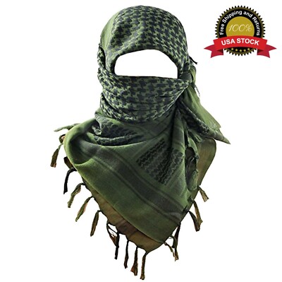 Shemagh Arab Keffiyeh Military Tactical Shawl Wrap Scarf Desert Army ...