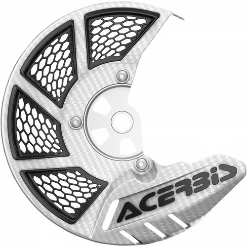 Acerbis X-Brake 2.0 Vented Front Disc Cover - White/Black Motorcycle ...