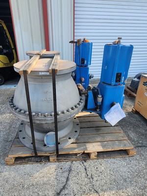 Neles Jamesbury 24-inch Capping Valve for Digester with Actuator Metso ...