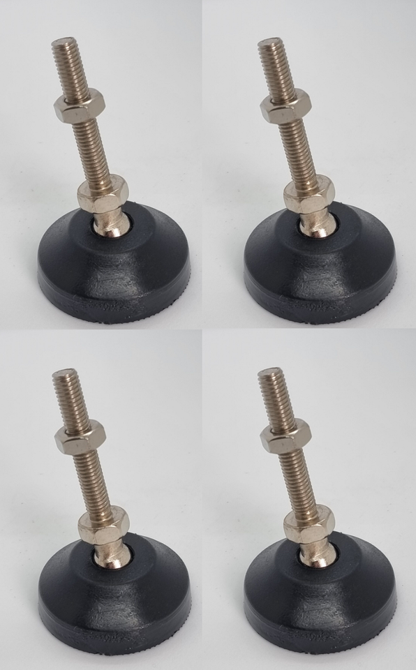 M8 Metric Thread Adjustable Table Feet - Swivel & Tilt (Set of 4 Feet ...