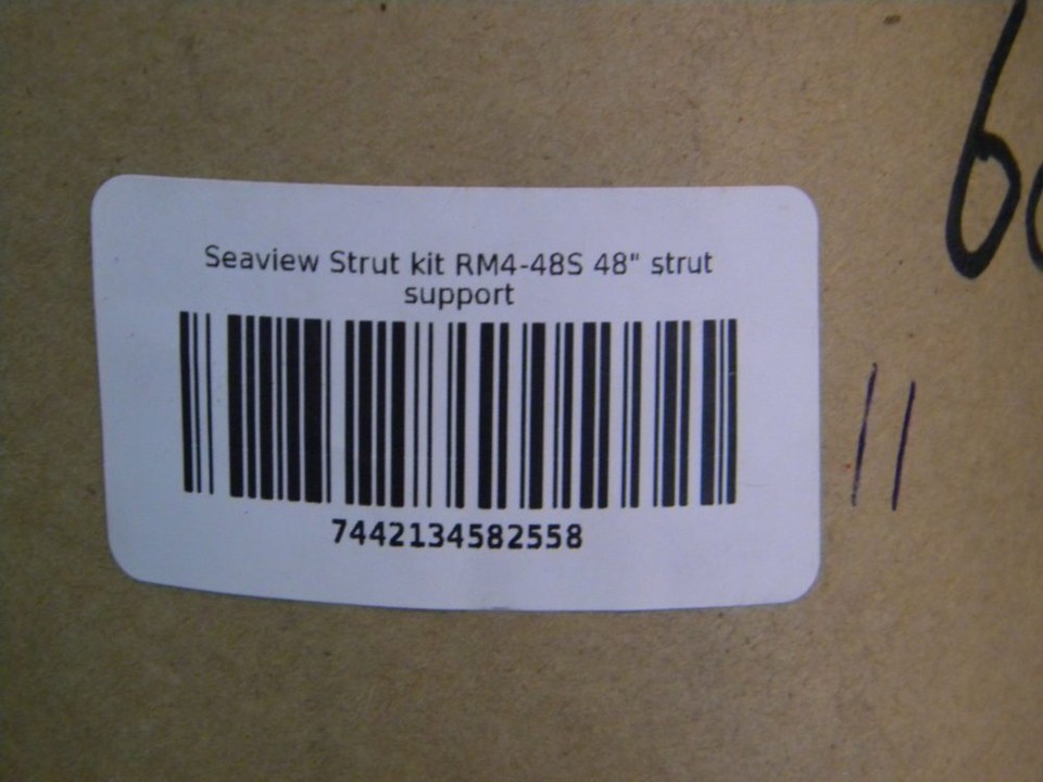 Seaview Pole Radar Mount System RM-4-48S 4" Stainless Steel Dual Strut ...