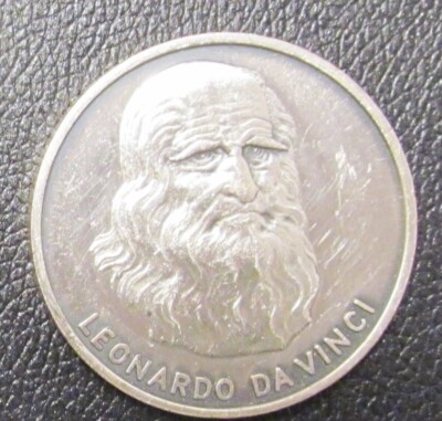 Leonardo Da Vinci 1490 TWA Milestones in Manned Flight Token Silver ...