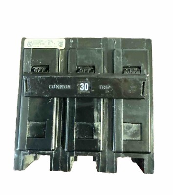 Eaton / Cutler Hammer BAB3030H 30A Thermal Magnetic Circuit Breaker 3 ...
