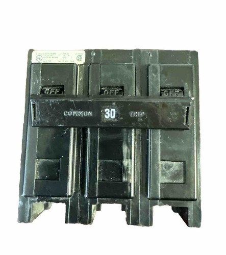 Eaton / Cutler Hammer BAB3030H 30A Thermal Magnetic Circuit Breaker 3 ...