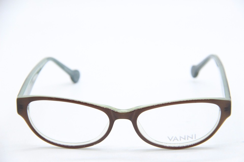 NEW VANNI V3415 A16 BROWN BLUE AUTHENTIC EYEGLASSES FRAMES 53-16 | eBay