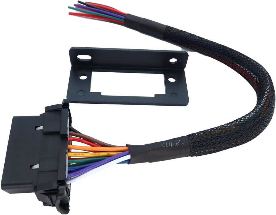 OBD2 J1962 Female to Open Pigtail Cable Bracket OBDii Port Replacement ...