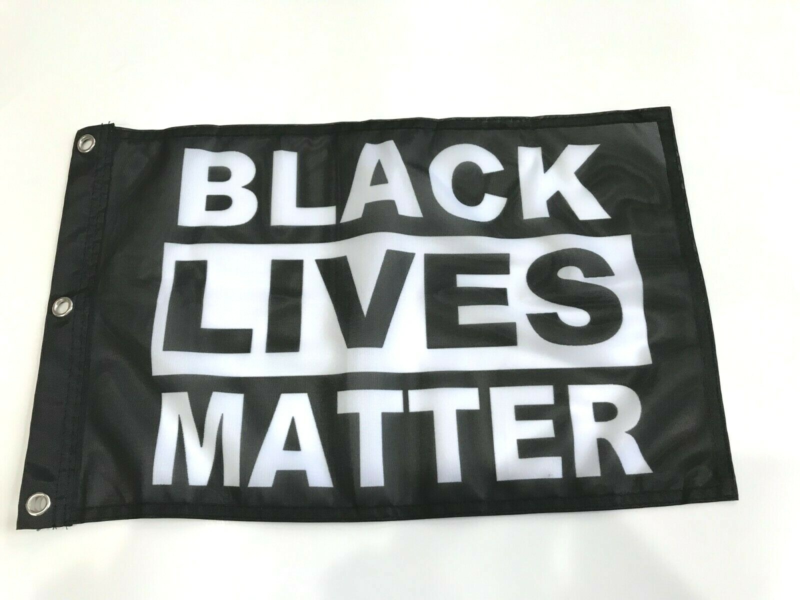 Black Lives Matter 12 x 18 inch Poly Protest flag with Grommets4,bx 4 ...