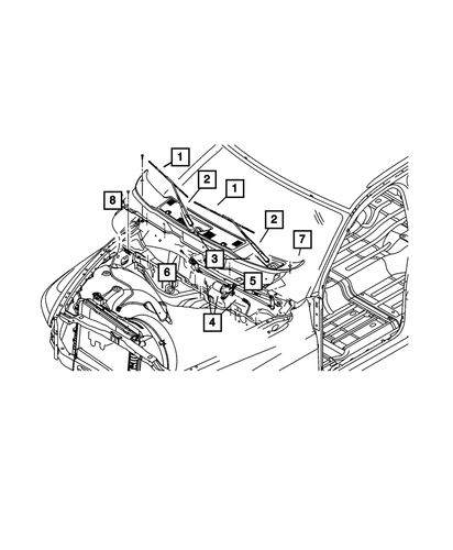 Genuine Mopar Cowl Top Panel 55112305AD | eBay
