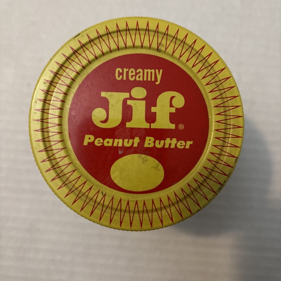 Vintage JIF Peanut Butter Jar with Lid and Label featuring Jifaroo ...