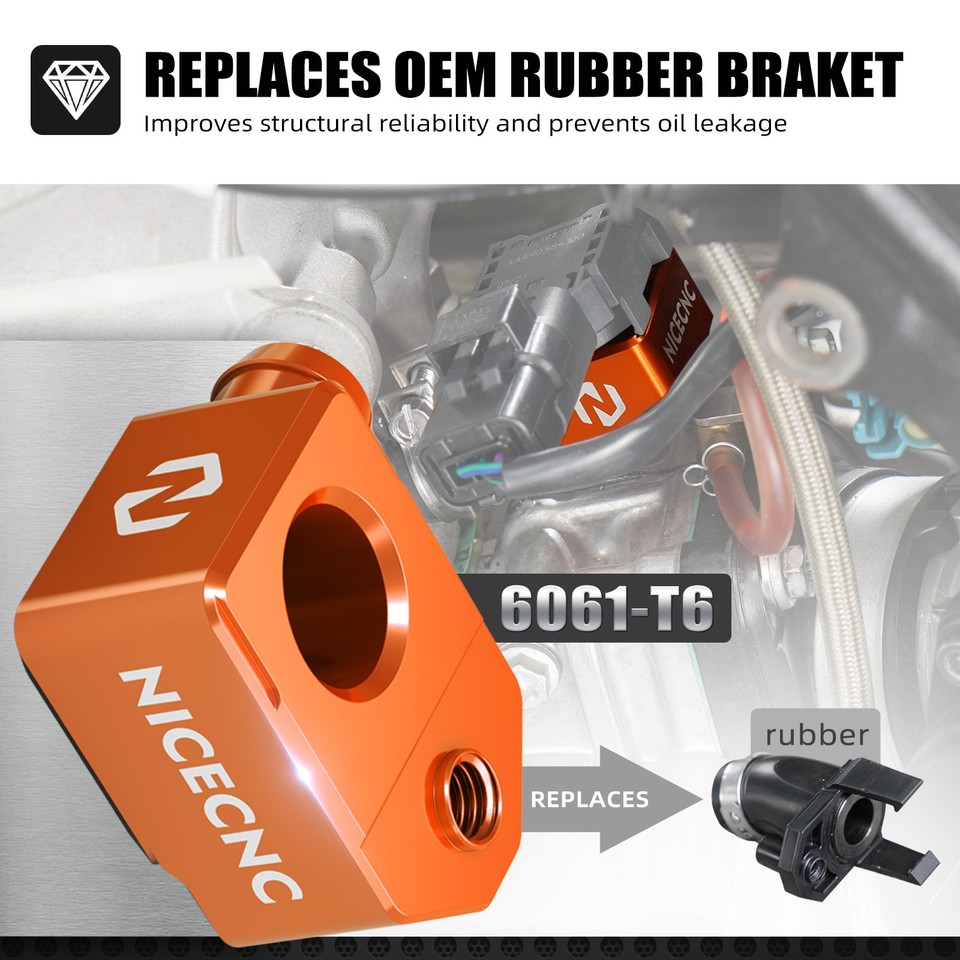 NICECNC TBI Crankcase Pressure Sensor Bracket For KTM 125 250 300 SX XC ...