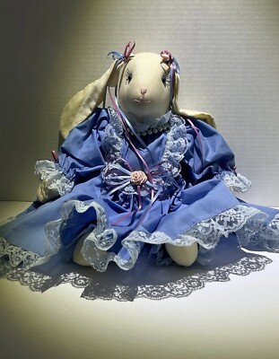 Vintage Handmade 15” Country Bunny | eBay