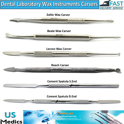 Basic Dental Laboratory Wax Carvers Zahle Beale Lecron Carver Waxing ...