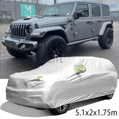 For Jeep Wrangler JK 4Door Waterproof Full Car Cover UV Rain Snow ...