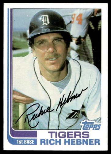 1982 Topps 603 Rich Hebner Detroit Tigers Baseball Card | eBay