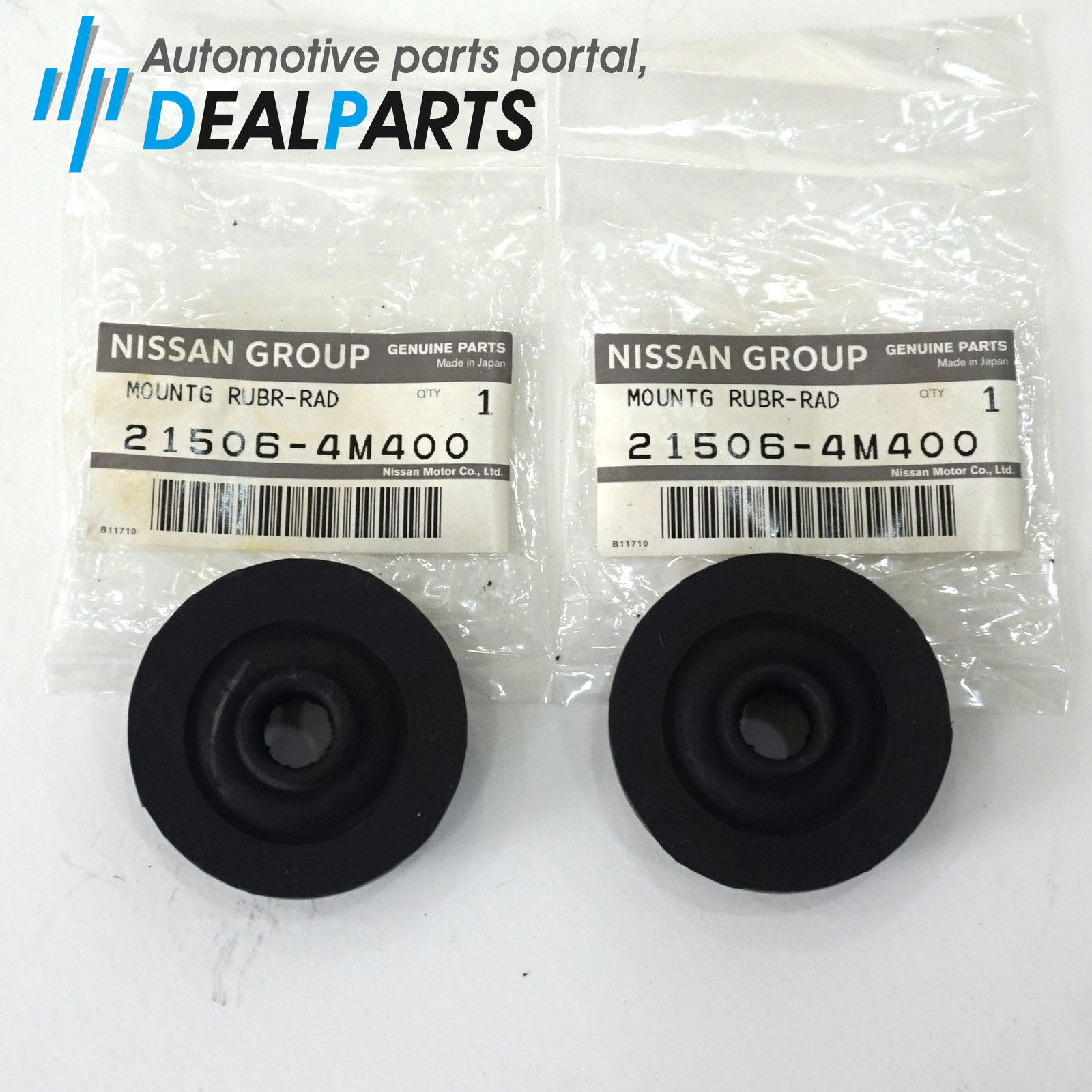 Genuine Nissan Upper Radiator Mount Bushing Set, 2 pcs of 21506-4M400 ...