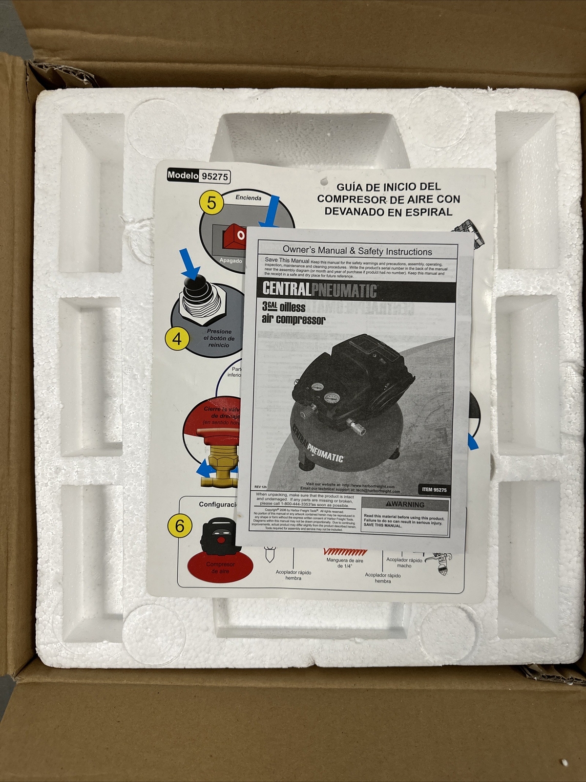 Central Pneumatic 95275 Pancake Air Compressor for sale online | eBay