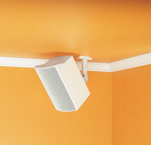 Sanus WMS3W White Tilt Swivel Wall/Ceiling Mount Pair for Speakers up ...