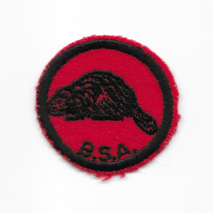 Beaver White Back 1941-1953 Felt Patrol Medallion Boy Scouts of America ...