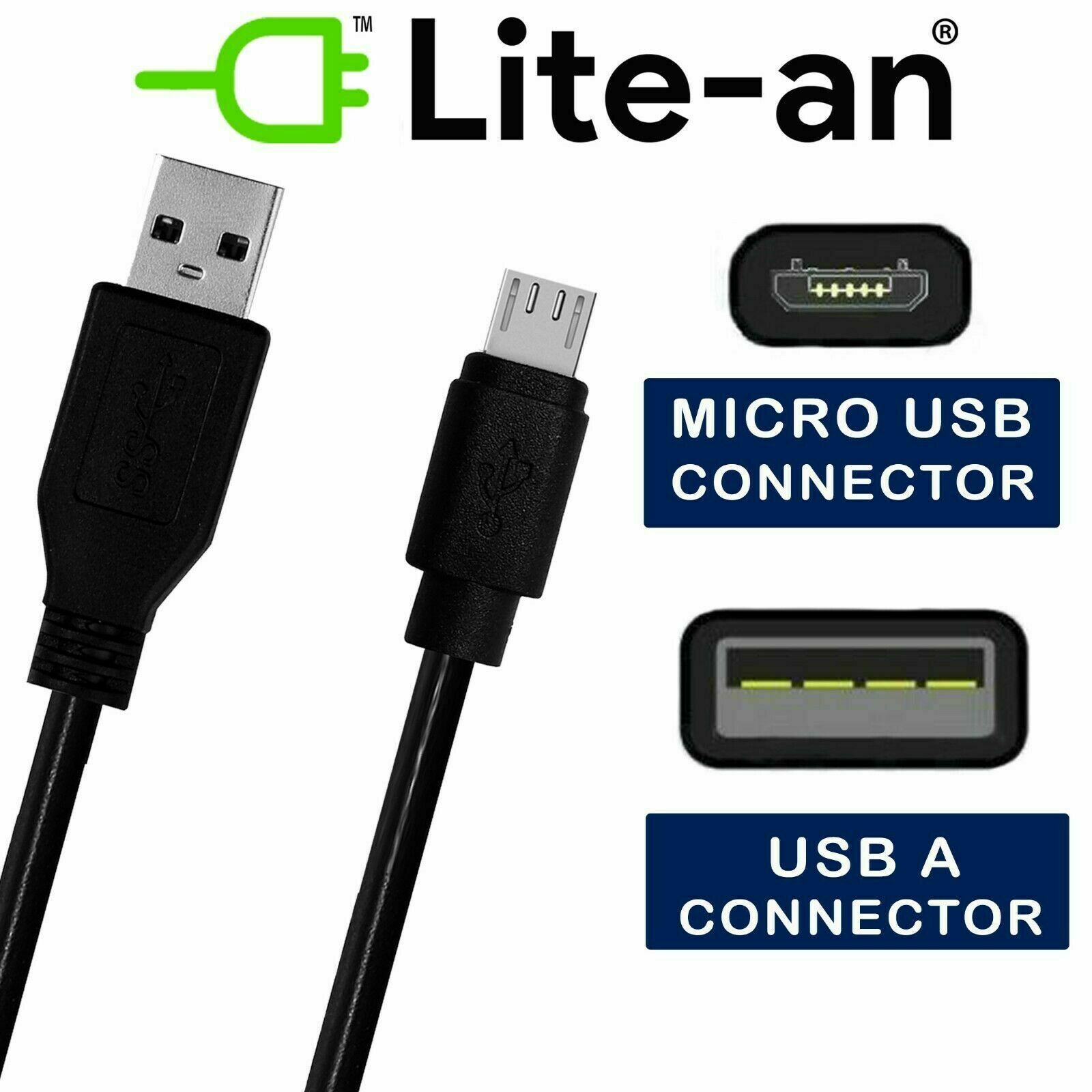 Micro USB Cable For Samsung Galaxy Tab S2 and Tab 4 Fast Charge ...